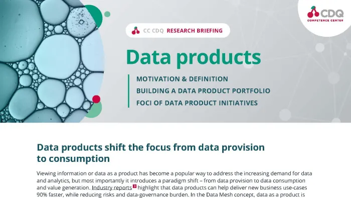 Data Products | CC CDQ